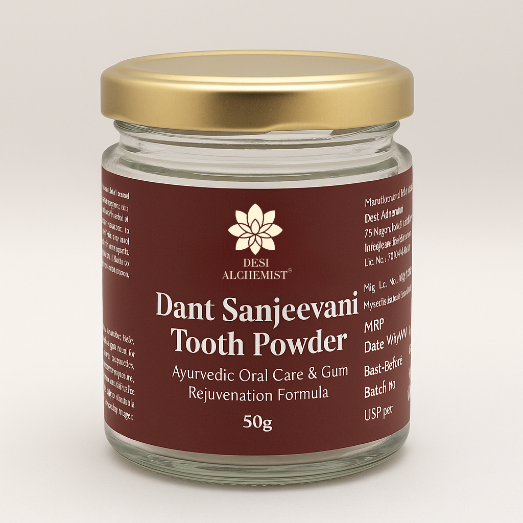 Dant Sanjeevani Tooth Powder - Natural Ayurvedic Cleanser – DesiAlchemist